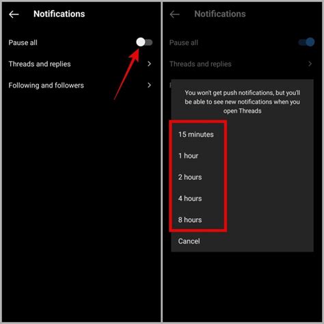 How To Pause Silence And Disable The Threads App Notifications Techwiser