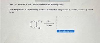 Answered: Click the "draw structure" button to launch the drawing utility. Draw the product of ...