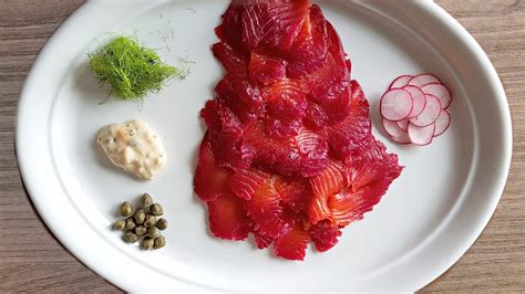 Sea Salt And Beet Cured Salmon