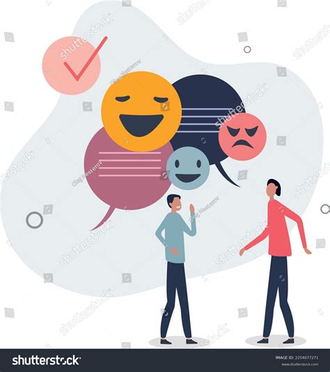 Sentiment Analysis Written Text Emotion Recognitionidentify Stock Vector Royalty Free