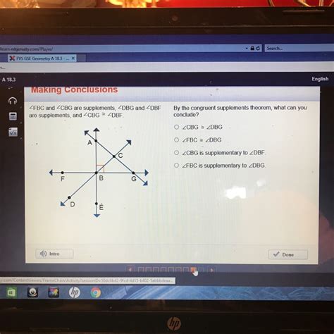 Congruent Supplements Theorem