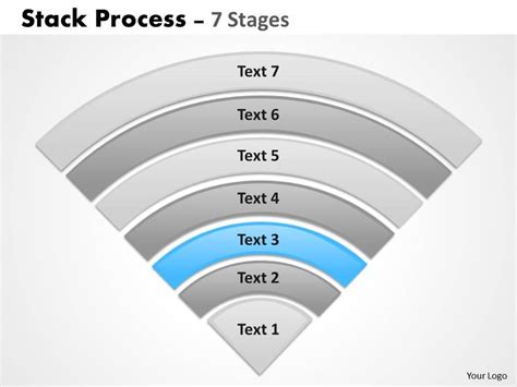 Stack Process Chart Flow Powerpoint Slide Templates Download Ppt