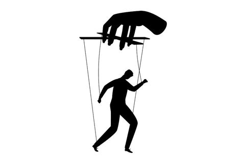 Businessman Puppet Human Puppets Control Puppeteer Hands Man Businessman Puppet Human Puppets Control Puppeteer Hands Man