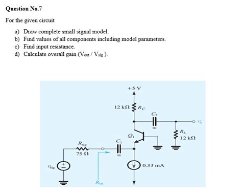 Solved Question No For The Given Circuit A Draw Complete Chegg Com