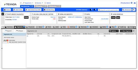 Servicelink Auto Create Inspection Segment