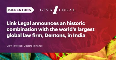Anand Srivastava On Linkedin Thrilled To Announce Link Legals Combination With Dentons