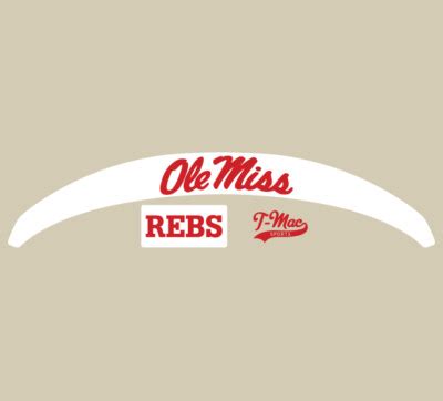 Mississippi Ole Miss Rebel Riddell Speed Mini Football Helmet Bumper