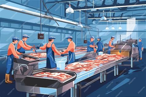 Premium Photo The Efficient Fish Processing Plant Innovating Sorting