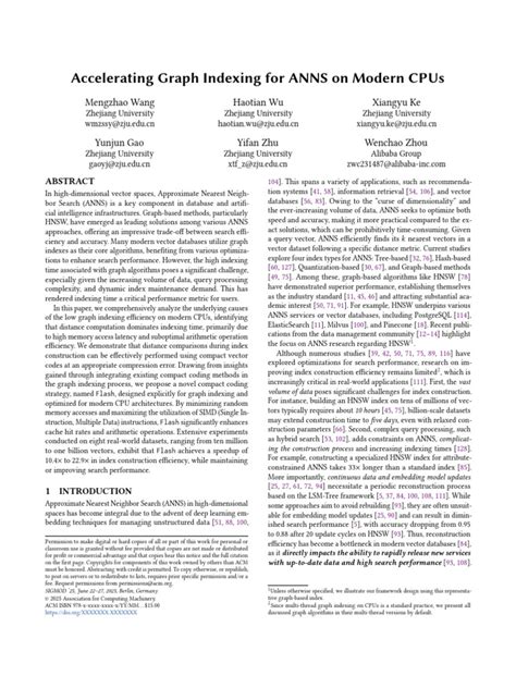 Accelerating Graph Indexing For Anns On Modern Cpus Pdf Central Processing Unit Parallel