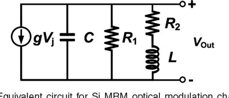 Figure 4 From A Linear Equivalent Circuit Model For Depletion Type Silicon Microring Modulators
