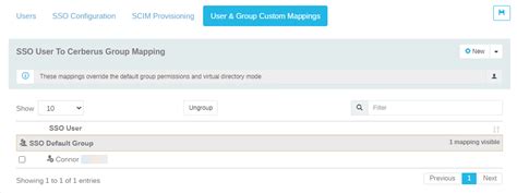 Sso Mappings Cerberus Support