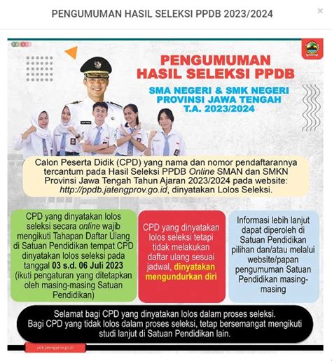 Pengumuman Hasil Ppdb 2023 Dan Daftar Ulang Sma Negeri 2 Grabag