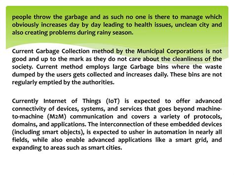 smart garbage management system pptx home appliances home and garden