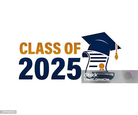 Kelas Spanduk Kelulusan Poster Lambang Lencana Ucapan Upacara Lulus Dengan Papan Mortar Dan