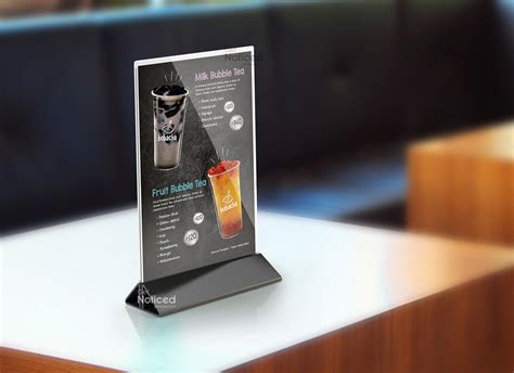 Café Menu Card Design For Bobacha Bubble Tea By Get Noticed