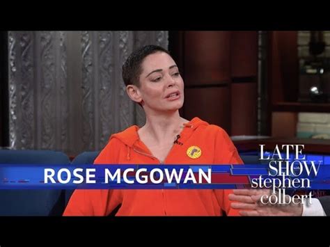 On A Discursive Late Show Interview Rose Mcgowan Talks Harvey