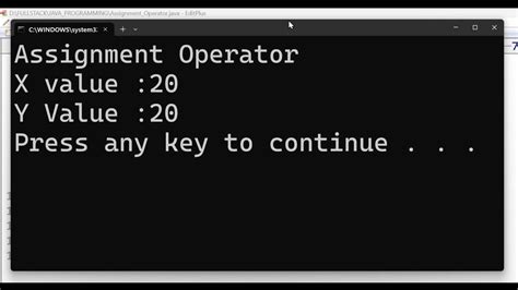 𝐀𝐬𝐬𝐢𝐠𝐧𝐦𝐞𝐧𝐭 𝐎𝐩𝐞𝐫𝐚𝐭𝐨𝐫 𝐢𝐧 𝐉𝐚𝐯𝐚 Java Assignment Operator System Equals Corejava Logic