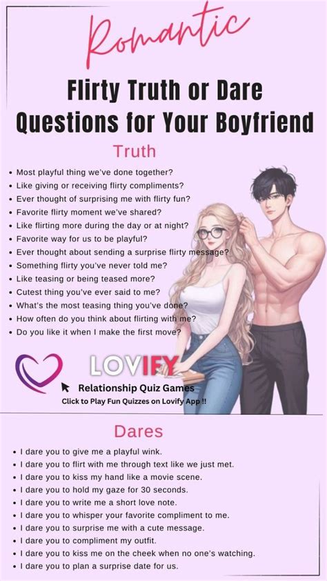 Spicy dares to ask your boyfriend – Artofit