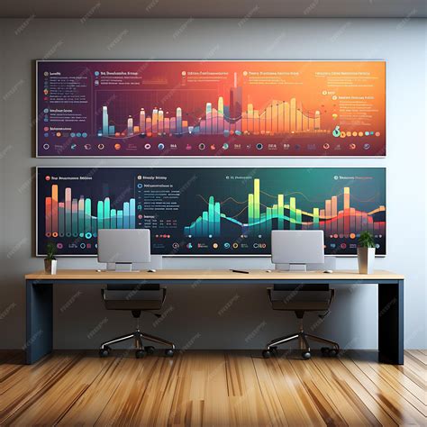 Premium Ai Image Set Of Data Analytics Banner Ads Data Charts And Graphs Vibrant And Flat 2d