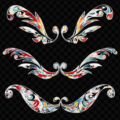 Premium Psd Turkish Ebru With Marbled Patterns Borderline Design