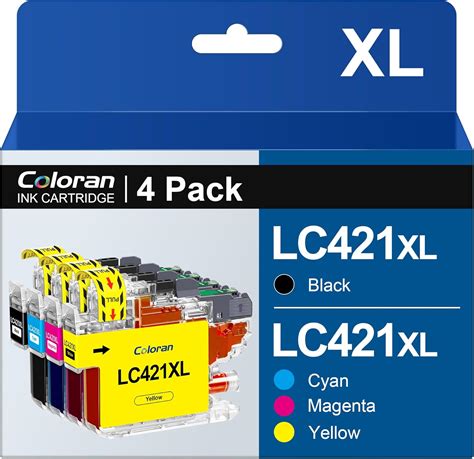 Coloran Lc421xl Ink Cartridges Compatible With Brother Lc 421xl Lc 421