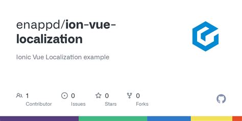 GitHub Enappd Ion Vue Localization Ionic Vue Localization Example