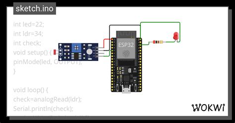 LDR Wokwi ESP STM Arduino Simulator