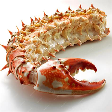A Cross Section Of A King Crab Leg Premium Ai Generated Image