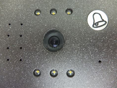 Peephole Camera On The Front Door Station Stock Image Image Of Close Symbol 363767619