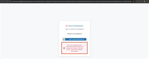Unable To Login To Azure Databricks Account Console Stack Overflow