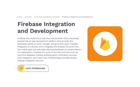Firebase Integration And Development Expert Firebase Services