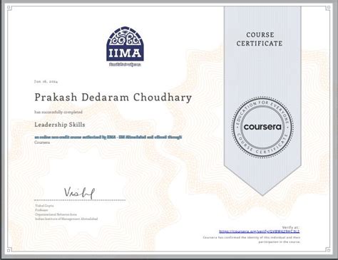 Prakash Choudhary On Linkedin Leadershipdevelopment Iima Coursera