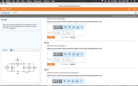 solved determine the node voltage v 1 solve for the power