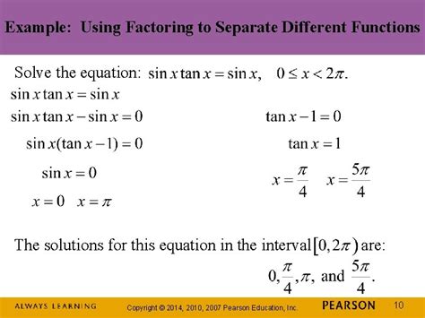 Chapter 5 Analytic Trigonometry 5 5 Trigonometric Equations