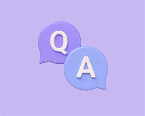 3d Speech Bubble With Letters Q And A In Cartoon Style Concept Questions And Answers Faq Chat