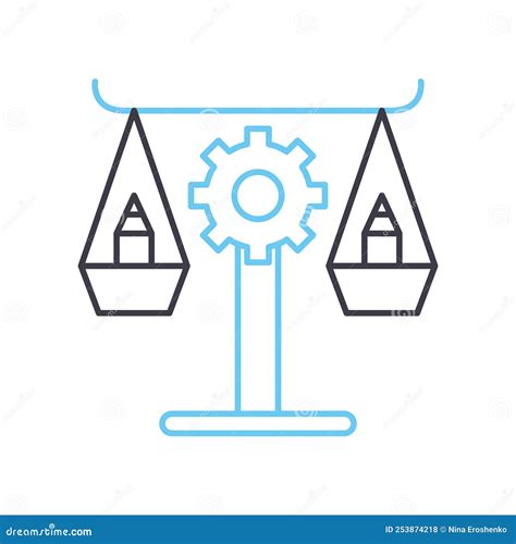 Systems And Science Line Icon Outline Symbol Vector Illustration Concept Sign Stock Vector