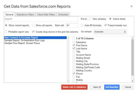 How To Share A Salesforce Report Xappex