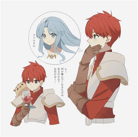 Safebooru 1boy 1girl Adol Christin Ancient Ys Vanished Armor Brown
