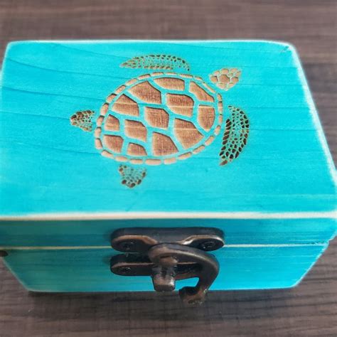 Turtle Trinket Box Etsy