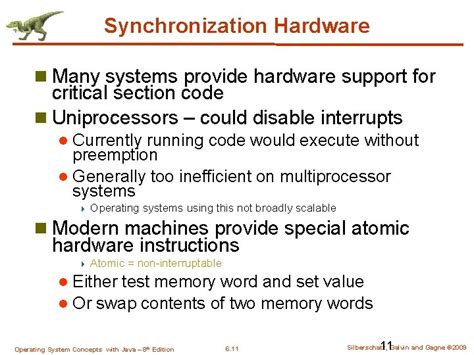 Chapter 6 Process Synchronization Operating System Concepts with