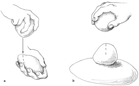 1 Two Possible Ways Of Fracturing Pebble A Pebbles Of More Discoidal