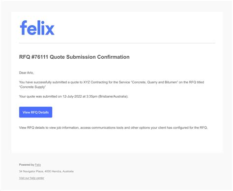 Simplifying The Rfq Response Process Felix Enterprise Help Centre