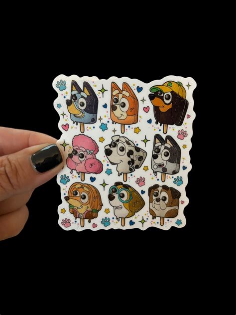 Bluey Popsicles Sticker I Will Cut You Creations