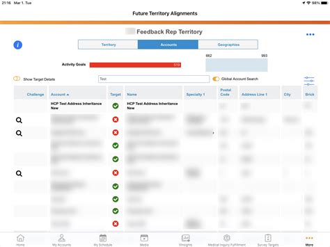 Explanation Of The Veeva Account Search Functionalities Across Various