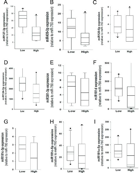 Validation Of Mirna Expression By Rt Qpcr A Quantitative Analyses Of