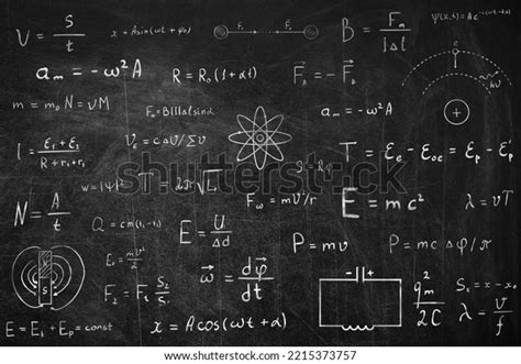 Many Different Physics Formulas Written On Stock Photo 2215373757 Shutterstock