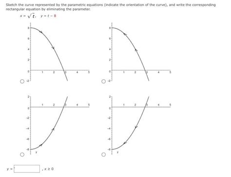 Solved Sketch The Curve Represented By The Parametric Chegg Com