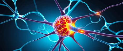 Synapse And Neuron In 3d Brain Illustration For Understanding Nervous
