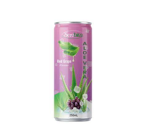 Aloe Vera Drink Mix Original Juice Canned 250ml Sen Beverage