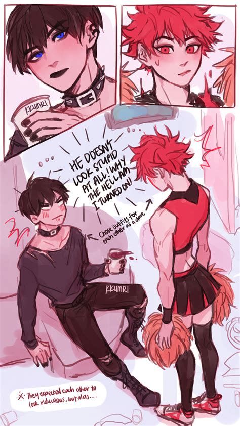 Halloween X Two Idiots Who Cannot Come To Terms With Each Others Attractiveness Kkumri On Tumblr